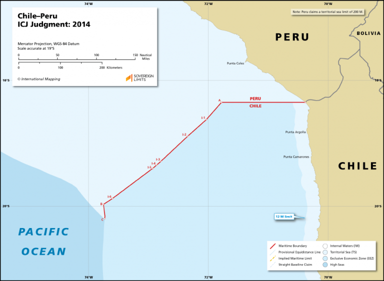 Chile–Peru maritime bounday judgment 2014 | Sovereign Limits
