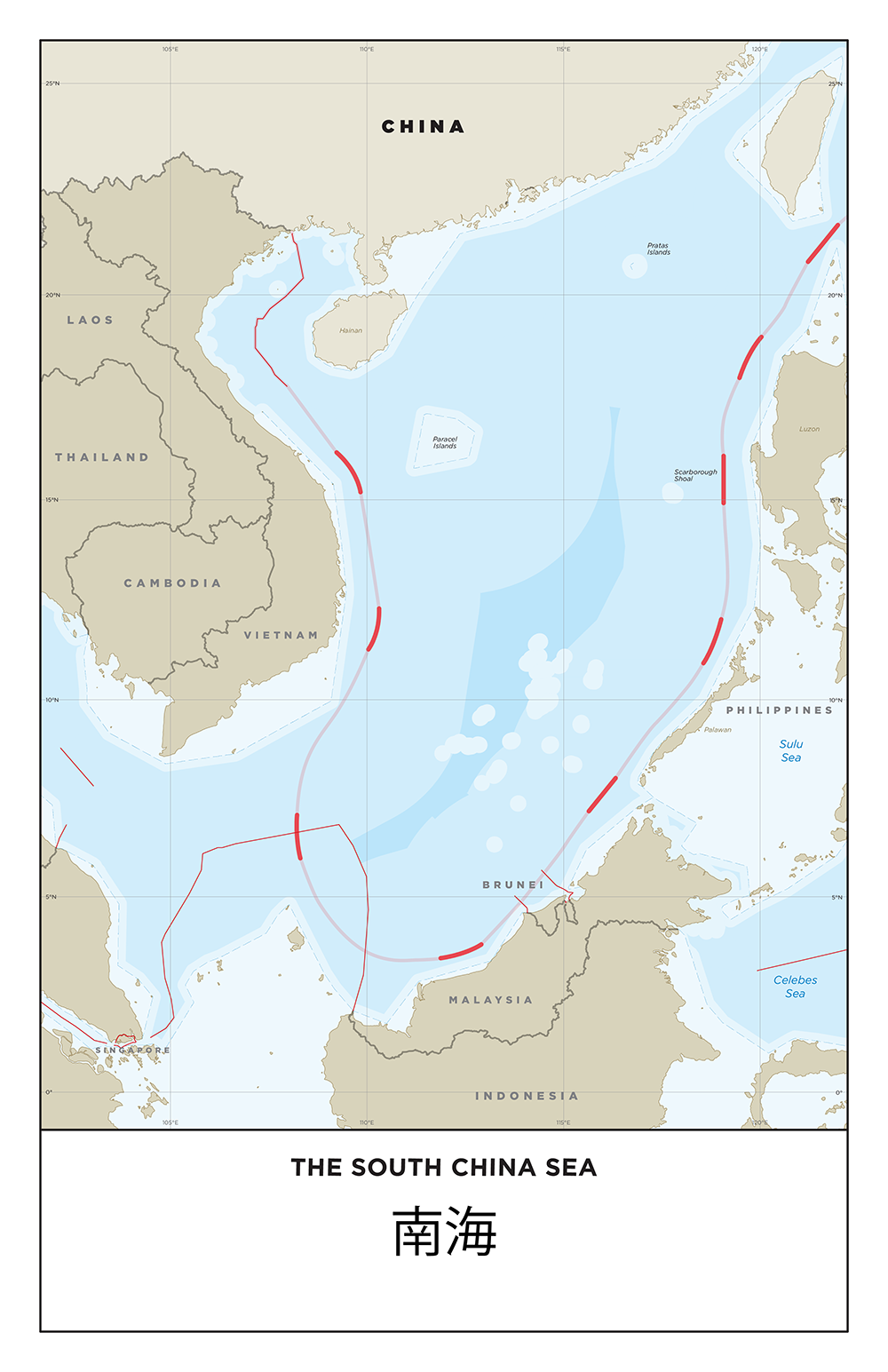 South China Sea Claims Map Image Of South China Sea: Map Of The