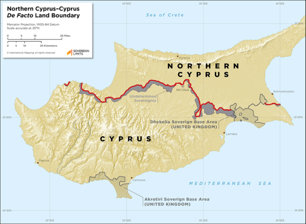 Cyprus–Northern Cyprus Land Boundary | Sovereign Limits